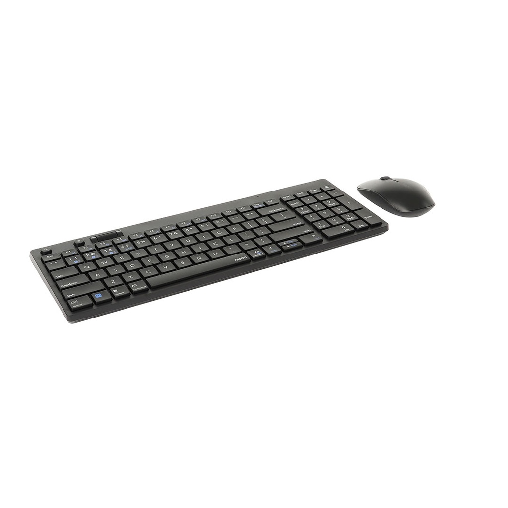 Rapoo 8050T Multi-mode Wireless Keyboard & Mouse(Wireless & Bluetooth ...