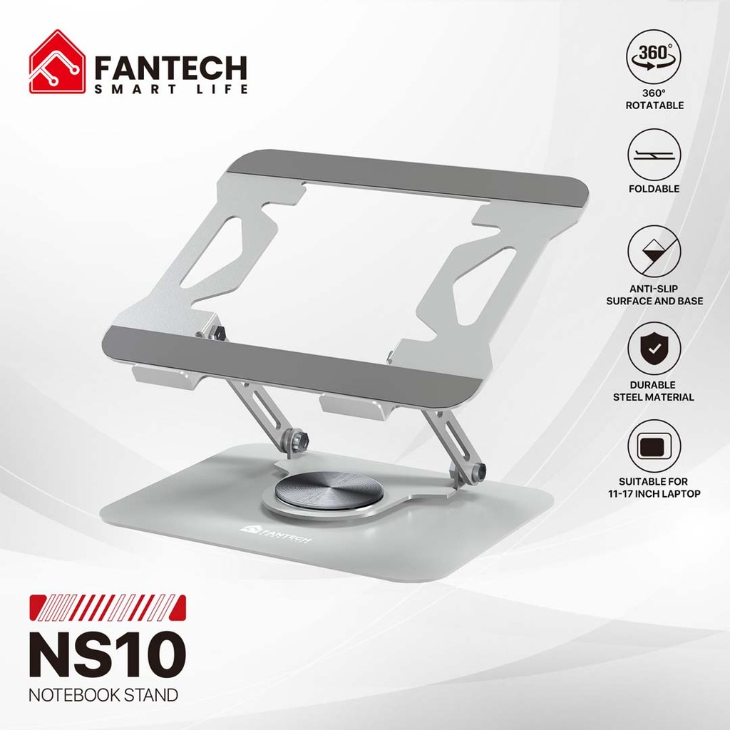Fantech NS10 Foldable Laptop Stand with 360° Rotating Base | Quality ...